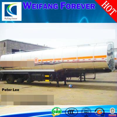 China Forever 4 Axles Chemical Fuel Tank Semi Trailer Oil Tanker for sale