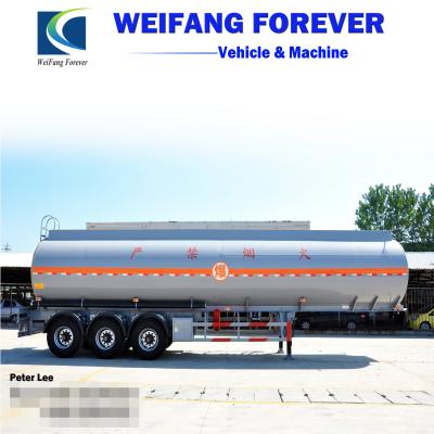 China Forever 30-65cbm Carbon Steel Fuel/Oil/Gasoline/Diesel Tanker Semi Truck Trailer for sale