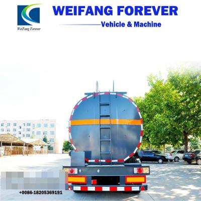China Fuel Tank Semi Trailer Oil Transport Carbon Steel Tanker for sale