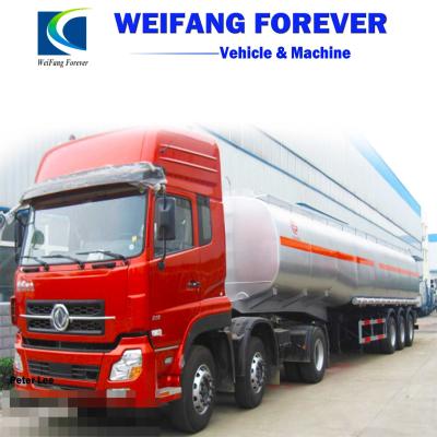 China Forever 3 Axle Aluminium Alloy Oil Diesel Fuel Tanker for sale