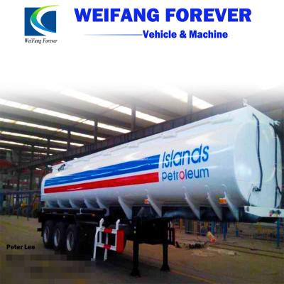 China 45000 Liters Fuel Crude Oil Tanker Trailer for sale