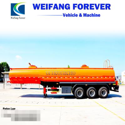 China Forever 3/4 Axle Oil Tanker Tank Semi Truck Trailer for Gasoline/Fuel Transport for sale