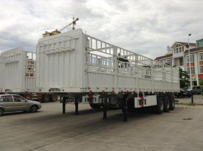 China Quest 80 Tons 100 Tons 4 Axles Cargo Fence Semi Trailer with Side Walls for sale