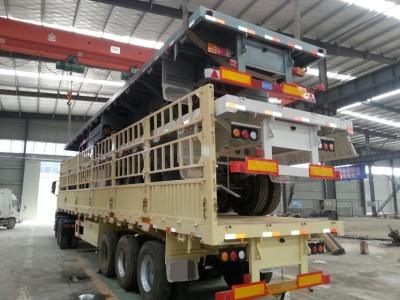 China 2/3 Axle 800mm High Side Wall/Side Board/Drop Side/Fence/Stake Utility Cargo Truck Semi Trailer with Container Lock for sale