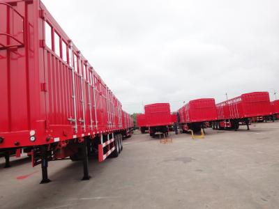 China 3 Axle Livestock Transport Fence Truck Trailer Stake Semi Trailer for sale