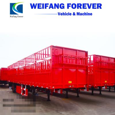 China Fencing Semi Trailer/Cargo Transport Stake Trailer for sale