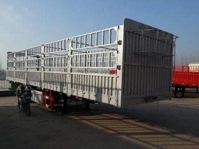 China Drawbar 40tons Fence Cargo Full Trailer for sale