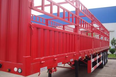 China 3 Axle Livestock Transport Fence Truck Trailer Stake Semi Trailer for sale