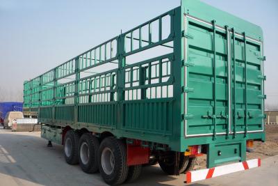 China 45FT 80tons Stake Cargo Fence Container Carrying Semi Truck Trailer for sale
