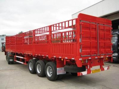 China 3 Axle Stake Rock-Body Fence Truck Semi Trailer Cargo Trailer for sale