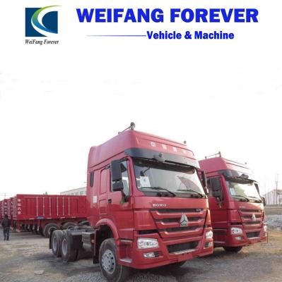 China HOWO 380HP 6X4 4X2 Heavy Duty Prime Mover Tractor Truck for Africa Market with Two Sleepers Bed for sale