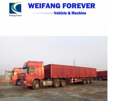 China HOWO 380HP 6X4 Heavy Duty Tractor Truck with Mining Trailer Fot 100t-150t Mining Transportation with Strong Chassis Frame for sale