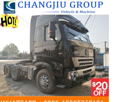 China Low Price Used HOWO A7 371HP 420HP 550HP Used Tractor Truck Tractor Head HOWO Truck 6X4 with Mercedes Benz Technology Driving Axle for Africa Market for sale