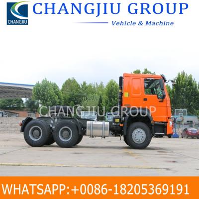 China Used Sinotruck HOWO 371 HP 6X4 International Tractor Truck Trailer Head Low Prices for Tanzania for sale