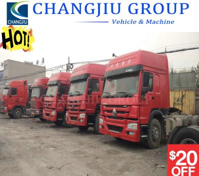 China Used Sinotruck HOWO 371HP 375HP, 420HP 6X4 10 Wheels Horsepower Sinotruk HOWO Used Truck Head Tractor Truck for Trailer in Stock Avaliable for sale