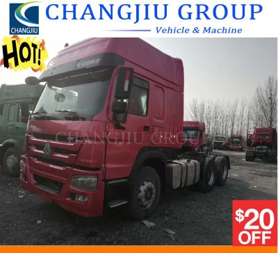 China Hot Sale 6X4 375HP 420HP 371HP Used Sinotruck HOWO Rhd Tractor Head Truck with Excellent Condition Competitive Price for Africa Market for sale