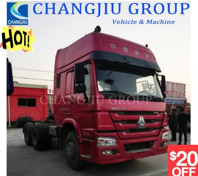 China Used Tractor Head Truck 6X4 371HP Head Truck Second Hand HOWO 4X2 Tractor Truck Available for Africa Market for sale