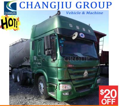 China 371HP 420HP 6X4 Horsepower Sinotruck HOWO Used Truck Head Tractor Truck for Trailer Available in Africa for sale