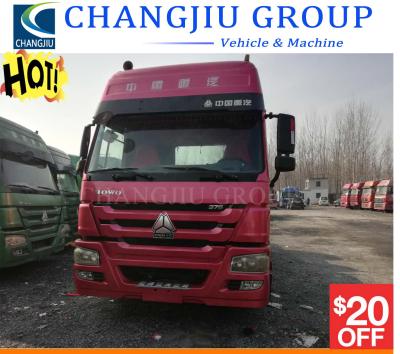 China Used HOWO Tractor Truck 371HP 375HP 420HP 6X4 Sinotruk HOWO 10tyres Used Horse Tractor Head with Excellent Quality for Africa Sales for sale