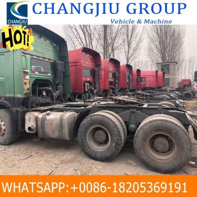 China New and Used Second Hand Sinotruck HOWO 10 Wheeler Wheels 6X4 371 HP HOWO Used Tractor Truck Head for sale