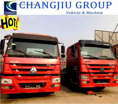 China Low Price Excellent Condition Used 371HP 10 Wheels 6X4 Sinotruck HOWO Tractor Truck for Africa Market for sale