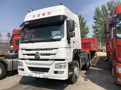 China 371HP Air Conditioner Cab 6*4 HOWO Used Tractor Truck Head Trailer Trucks for Sale for sale