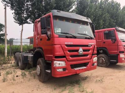 China Sinotruk HOWO Used 10 Wheels 3 Axle Diesel Head Tractor Truck Trailer Head 375HP for sale
