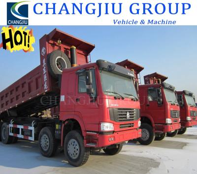 China Low Price Good Condition Widely Used 8X4 Heavy Duty 12 Wheeler 375HP Sinotruck HOWO Dumper Truck for Africa Market for sale