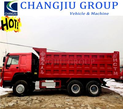 China Chinese High Quality Used Heavy Duty 371HP 6X4 10 Tires Sinotruck HOWO Tipper Truck for Sale for sale