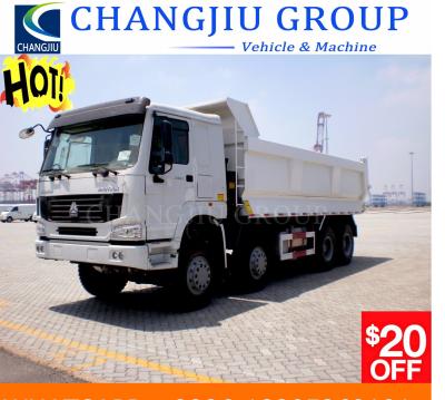 China New Condition Used Dump Truck Tipper Truck HOWO 375HP 6X4 8X4 Rhd LHD 20t-50t Dump Truck with Competitive Price for sale