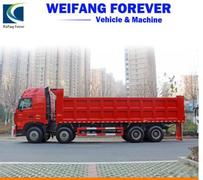 China Good Price 8X4 12tyres Used HOWO Dump Truck in Good Working Condition 380HP for sale