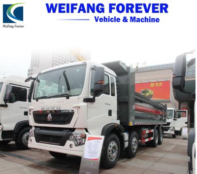China Low Price Good Condition Used HOWO Dump Truck 12 Tyres 8X4 Tipper for Dr Congo for sale