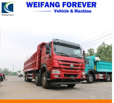 China Used HOWO Dump Truck Tipper 380 HP 8X4 with Excellent Quality and Best Price for sale