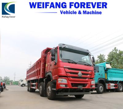 China Good Condition Used HOWO Dump Truck Tipper 370HP 8X4 with Best Price for sale