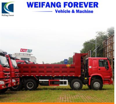 China Used HOWO Dump Truck Tipper 390 HP 8X4 with Excellent Quality and Best Price for sale