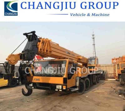 China Used 50 Ton Mobile Truck Crane with 5 Section Booms for sale