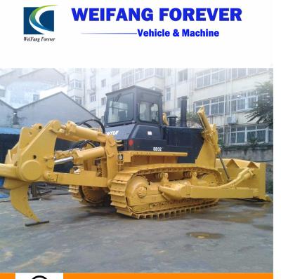 China Shantui SD32 320HP 34t Hydraulic Crawler Bulldozer with One Shank Ripper with Cummins Engine for sale