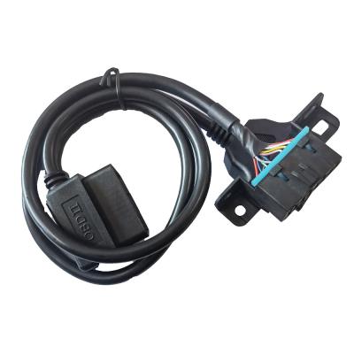 Cina Cavo di interfaccia di estensione Obd2 dell'automobile, maschio raddoppiarsi cavo femminile del porto di OBD in vendita