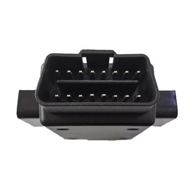 China ABS PVC OBD2 Male To Female Adapter Durable Full 16 Pin For Car for sale