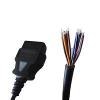 China 16 Pin OBD2 Female to Open Cable 30cm Automotive Diagnostic Interface with Custom Pin Assignment for sale