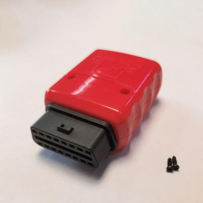 China Stable Red OBD Car Adapter , Bent Pin Motorcycle OBD2 Adapter for sale