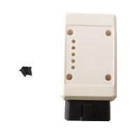 China White Shell OBD2 Male Connector with Gold-Plated Bent Pins - Custom Pin Assignment for All Vehicle Models for sale