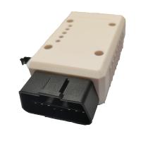 China White Shell OBD2 Male Connector with Gold-Plated Bent Pins - Custom Pin Assignment for All Vehicle Models for sale