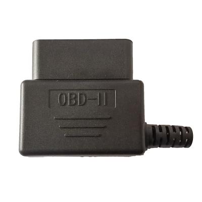 China OBD2 a tomada masculina do conector macho 16pin J1962 escondeu o alojamento da curvatura com furo da saída do fio à venda