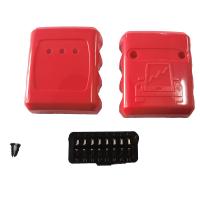 China OBD2 Folded Male Connector 16 Pin Red Shell with Car Label for All Models for sale