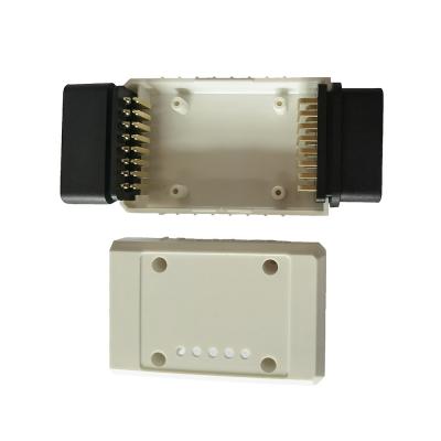 Cina Soltanto non alloggiare alloggio di Bent Pin Gold Plated Male Bent Pin Nickel Plated Female Assembled OBD2 di apertura del doppio del PWB OBD2 in vendita
