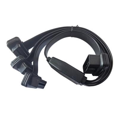 Cina Maschio piano di Pin 1 di OBD2 Y Cable16 alla femmina 3 per sistema diagnostico dell'automobile in vendita