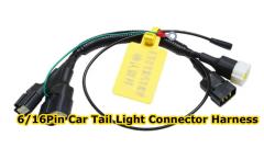 6/16 Pin Waterproof Car Tail Light Connector Harness SW-W-59