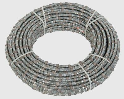 China Diamond cutting wire saw for soft marble quarrying and cutting，Size:11mm with 37 beads per meter for sale
