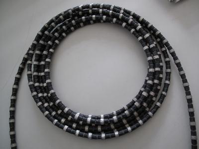 China Diamond Wire For Granite stone block squaring and cutting, 8.5mm and 11mm rubber wire for sale